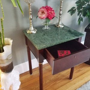 Other | 1 Granite Top Side Table | Poshmark